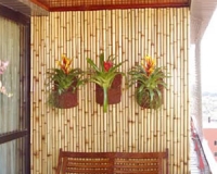 Parede de Bambu - Decoração e Artesanato | construdeia.com
